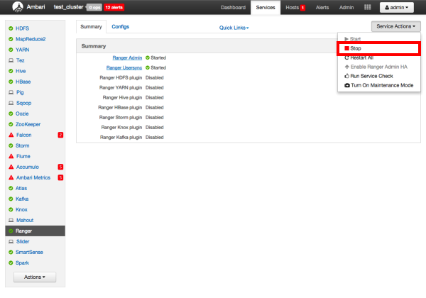 Configure Ranger Admin